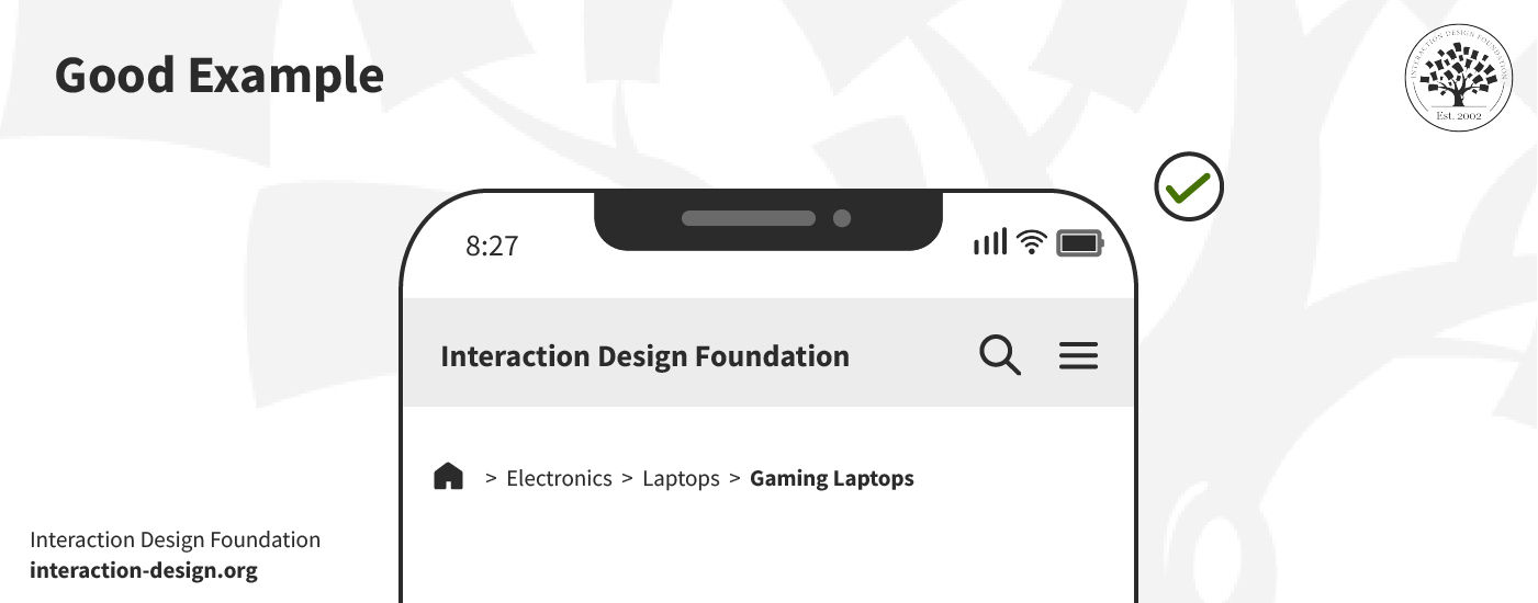 Mobile Breadcrumbs: 8 Best Practices in UX | IxDF